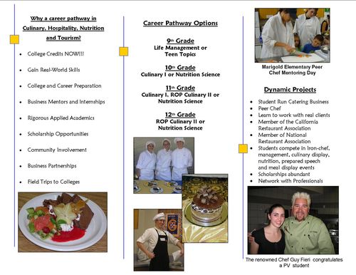 Pleasant Valley High School - Food Service and Hospitality CTE Pathway